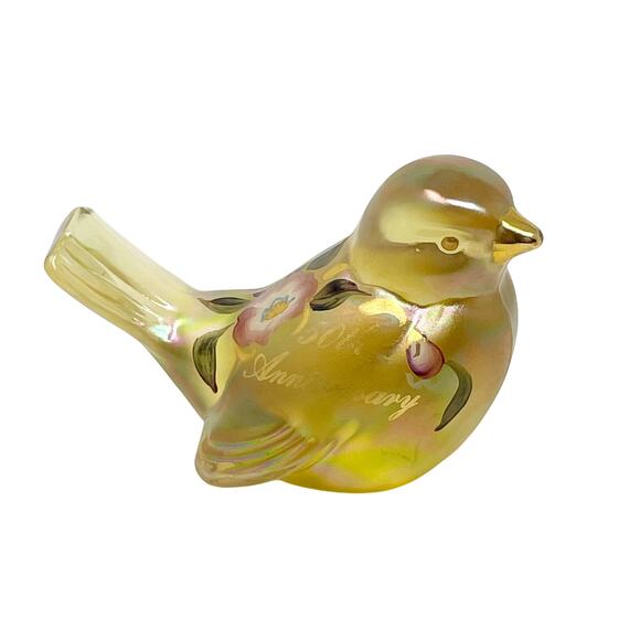 Fenton | Other | Vintage Fenton Handpainted Bird Glass Figurine Signed ...